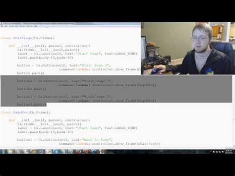 Multiple Windows Frames In Tkinter Gui With Python Tkinter Tutorial Python P Video
