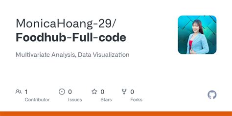 Github Monicahoang 29foodhub Full Code Multivariate Analysis Data