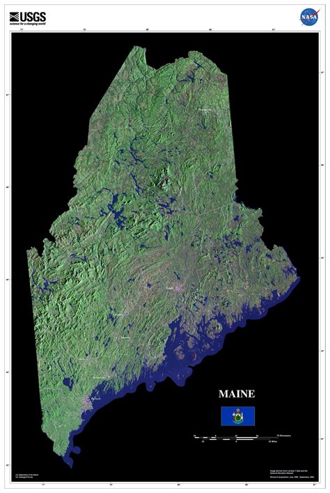 State Of Maine Maps Mytopo Map Store