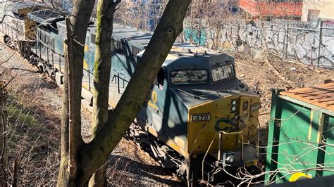 Csx Yn2 Cw44 Leads Y102 To Fresh Pond Yard With 62 Cars Youtube