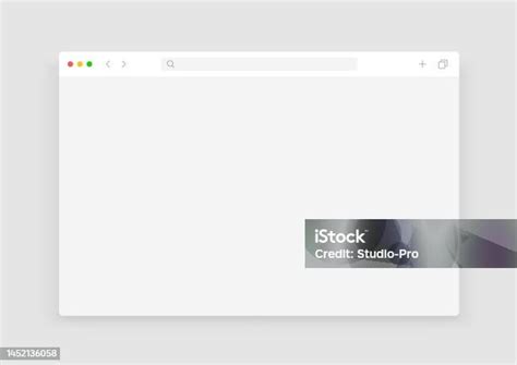 Web Browser Window Mockup User Interface Template Light Modern Design