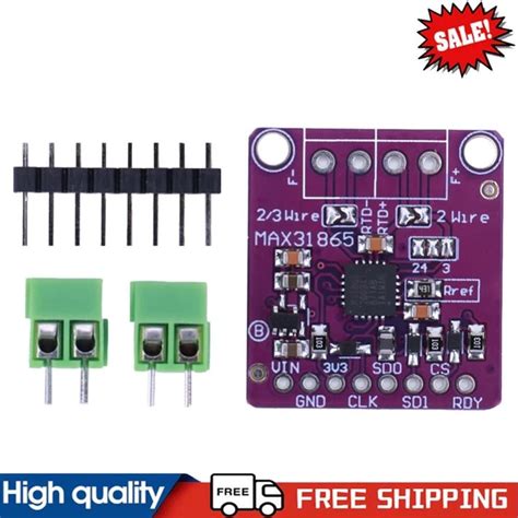 Max31865 Pt100pt1000 Rtd Temperature Sensor Detector Module Amplifier