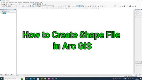 Arc Gis Tutorial How To Create Shape File In Arc Gis 105 Create Shape File Through