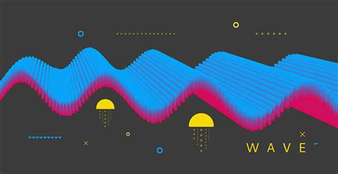 Molecular Wave Abstract Background With Dynamic Particles Layer Of Cells Connection Structure 3d