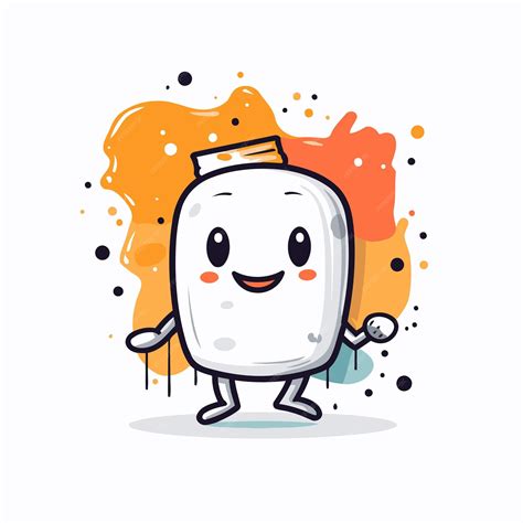 Premium Vector Cute Salt Character Vector Illustration Cute Salt Cartoon Design
