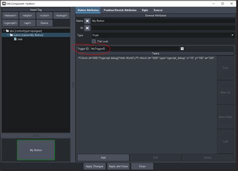 Operating An Custom Dashboard Panel From An Web Browser Facility Control