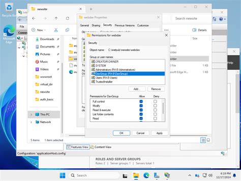 Windows Server 2025 IIS WebDAV Setting Server World