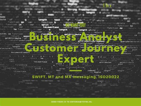 Itsync On Linkedin Customerjourney Bussinessanalyst Hiring2023