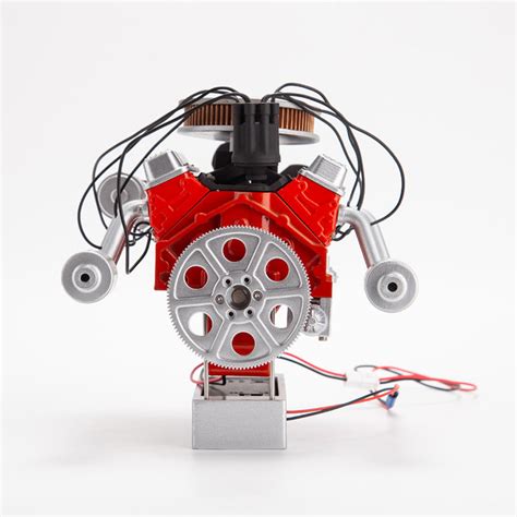 Enjomor 1 6 Scale Big Block V8 Engine Kits That Works Fully 3d Printed Stirlingkit