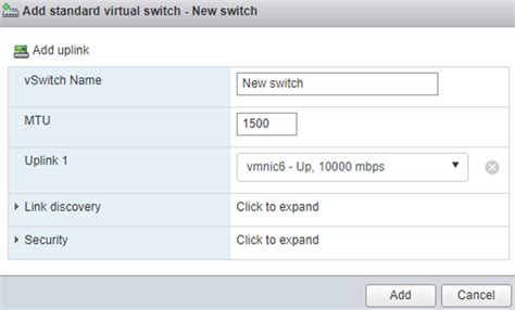 New Vswitch From Esxi Host Client Mastering Vmware Vsphere 67 Second Edition Book