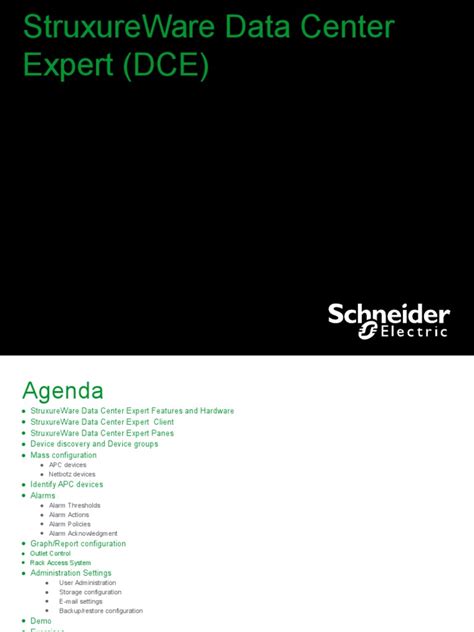 Presentation Struxureware Dce Pdf Email Data Center