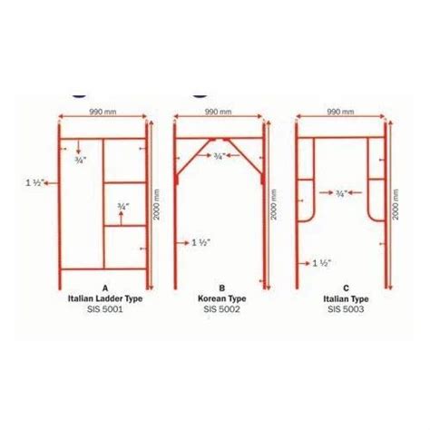 Light Weight Scaffold Frames In Ahmedabad Deep Engineers Id 3639373948