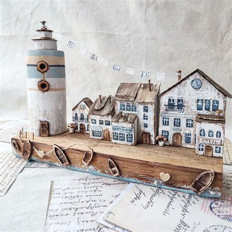 Ключница настенная с маяком и домиками купить в Санкт Петербурге по низкой цене с доставкой… в