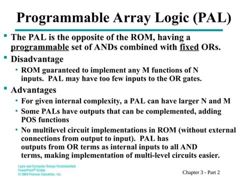 Programmable Logic Arrays Programmable Logic Designs Ppt