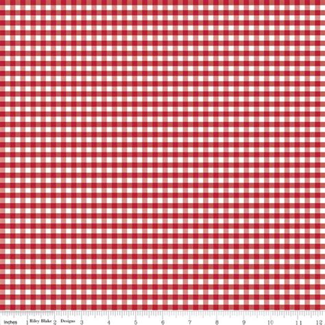 Riley Blake Red Gingham Check Fabric Small Gingham By Riley Blake Red
