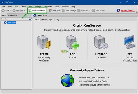اضافه کردن سرور های XenServer به نرم افزار XenCenter