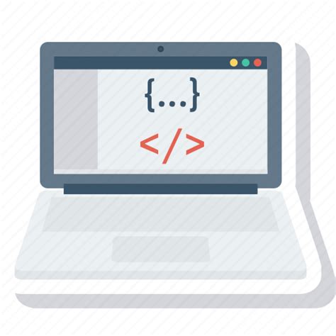 Code Coding Development Laptop Programming Icon