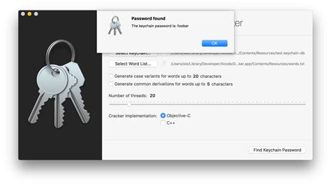 ブルートフォースアタックにより「filevault」と「keychain」のパスワードを特定するためのmac用ツール「filevault