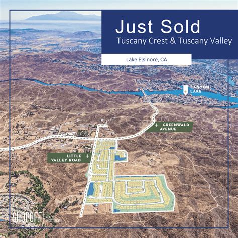 Shopoff Realty Investments Announces Sale Of Tuscany Crest And Tuscany