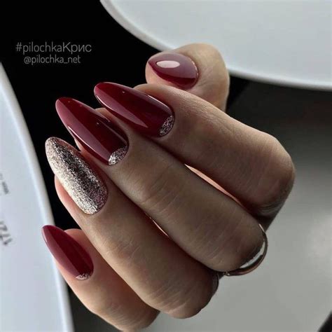 Шикарный бордовый маникюр 2025 тренды и модные идеи дизайна ногтей в цвете бордо Бордовые