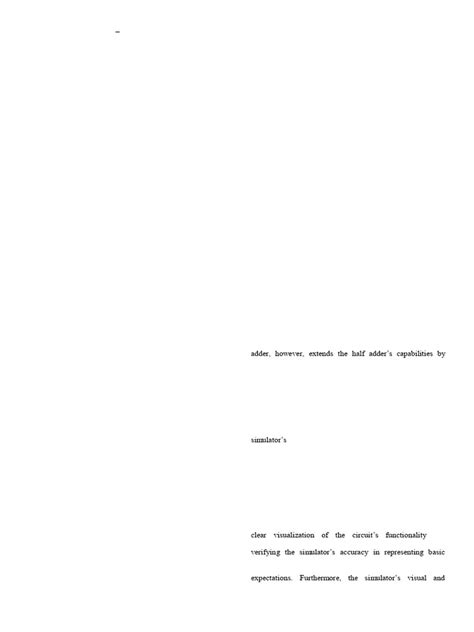 verifying deeds simulator as a savvy tool for half adder and full adder circuit simulation pdf