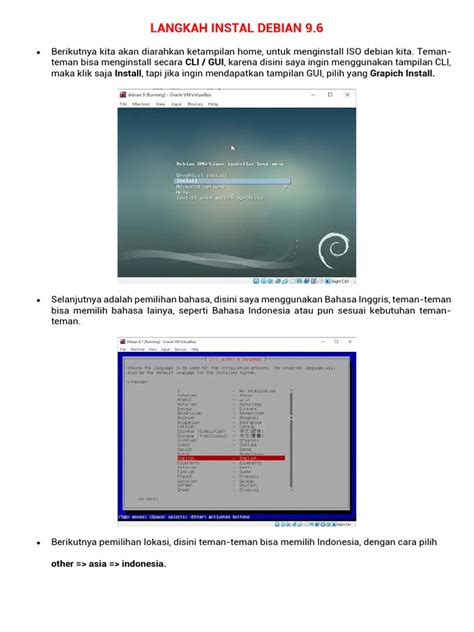 step instalasi debian server pdf