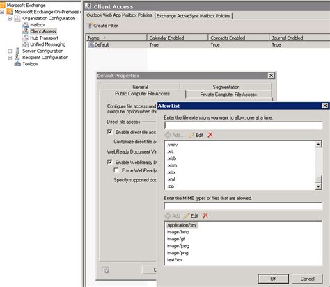 Solved OWA Blocks XML Files Experts Exchange