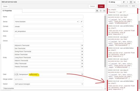 Set Temperature On Climate Entity Rnodered