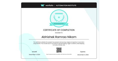 abhishek nikam on linkedin automation pro i abhishek ramrao nikam workato