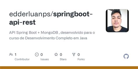 Github Edderluanpsspringboot Api Rest Api Spring Boot Mongodb Desenvolvido Para O Curso