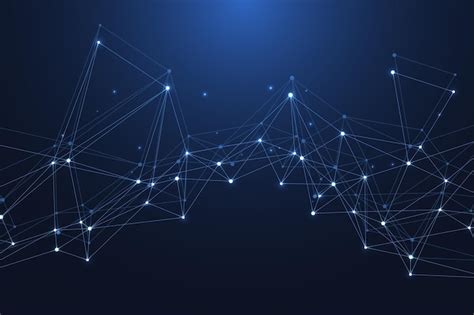 Premium Vector Abstract Plexus Background With Connected Lines And Dots Plexus Geometric