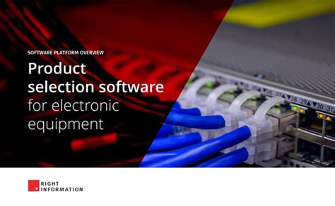 Electronic Equipment Selection Software Right Information Ppt