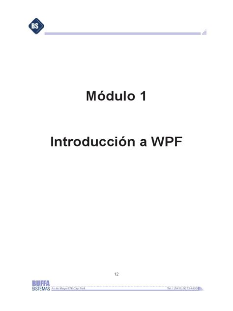 lpoo2 u1 introducción a wpf pdf fundación de presentación de