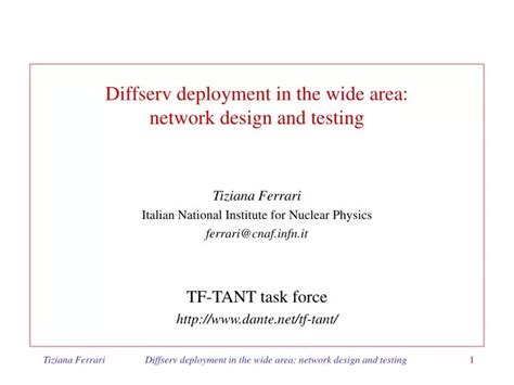 Ppt Diffserv Deployment In The Wide Area Network Design And Testing Powerpoint Presentation