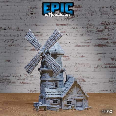 Windmill Premium Dnd Miniatures High Quality Resin Dandd Rpg Farm