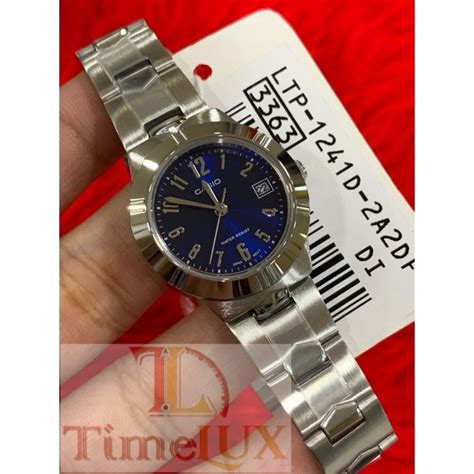 Casio Ladies Silver Ltp 1241d 2a2 Shopee Philippines