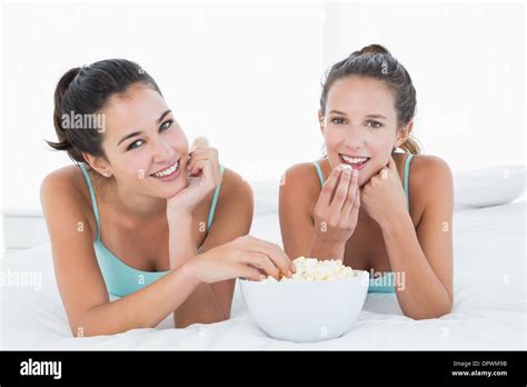 Female Adult Popcorn Hi Res Stock Photography And Images Alamy