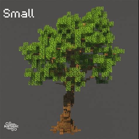 Minecraft Decorations Small Tree With Green Leaves