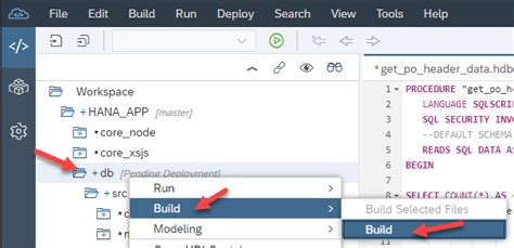 Create Stored Procedures Sap Tutorials