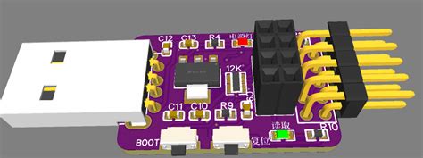 【实物已验证】esp8266及esp32自动下载调试器 小巧可爱型 立创开源硬件平台