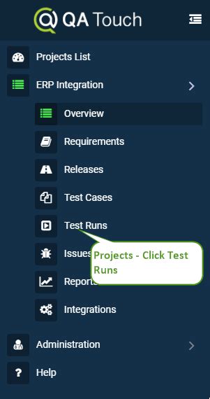 How To Create A Test Run Qa Touch