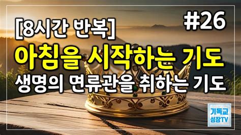 아침을시작하는기도 아침을여는기도 8시간반복 하루를시작하는기도 출근길기도 하루를바꾸는기도 하루를여는기도 생명의면류관을취하는기도 Youtube