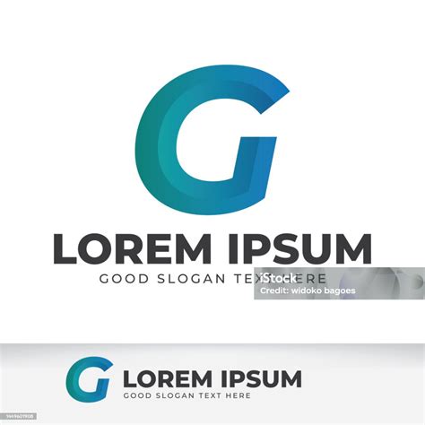 편지 G 그림 템플릿 그라데이션 색상 스타일과 간단한 전문 편지 로고 디자인 0명에 대한 스톡 벡터 아트 및 기타 이미지 0