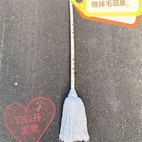 Mop Round Head Mop Cotton Thread Blended Wooden Pole Old Fashioned Wet Dry Mop Shopee