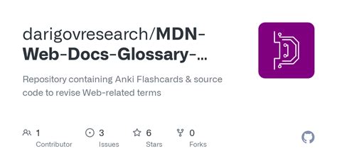 Github Darigovresearchmdn Web Docs Glossary Flashcards Repository
