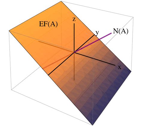 9 Esquema Geométrico De Un Posible Espacio Fila Y Espacio Nulo De Una Download Scientific