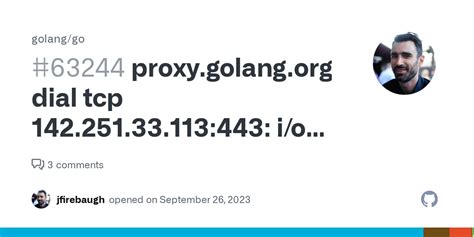 Dial Tcp 14225133113443 Io Timeout · Issue