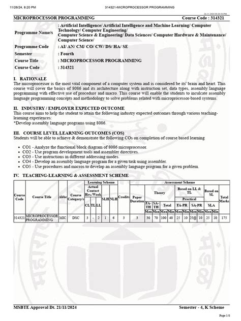 314321 Microprocessor Programming Pdf Assembly Language Computer