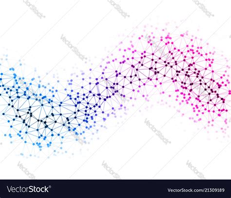 The Dots Are Connected By Lines In The Form Of A Vector Image