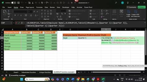 Excel Xlookup Function